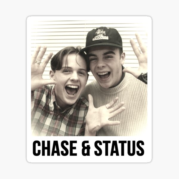 "CHASE AND STATUS" Sticker by jasealderson | Redbubble