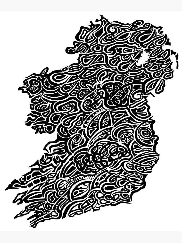 "Pictish Map of Ireland" Poster for Sale by LordBlackClad | Redbubble