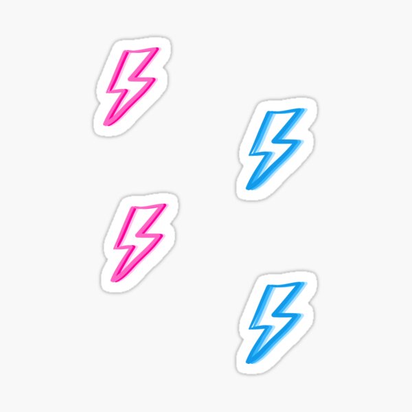 "Preppy lightning sticker pack" Sticker for Sale by Suusck | Redbubble