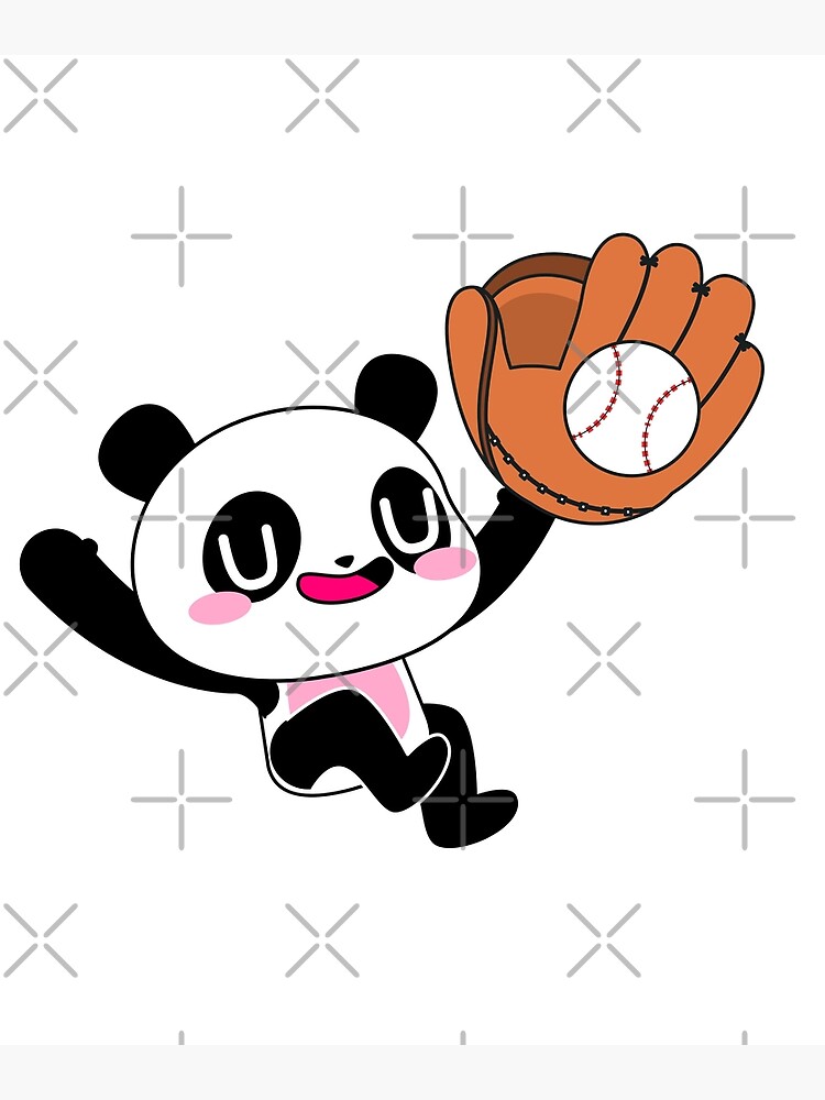 "So Cute softball panda " Poster for Sale by Mayasirira | Redbubble