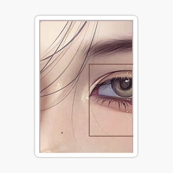 "Cute anime eye" Sticker by Viviis-place | Redbubble