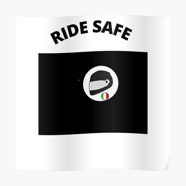 "RIDESAFE" Poster by letextex | Redbubble