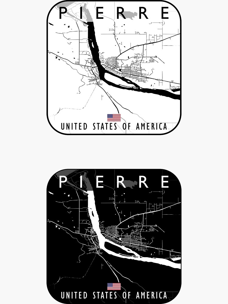 "PIERRE MAP USA Sticker Pack" Sticker for Sale by hatimelhag | Redbubble