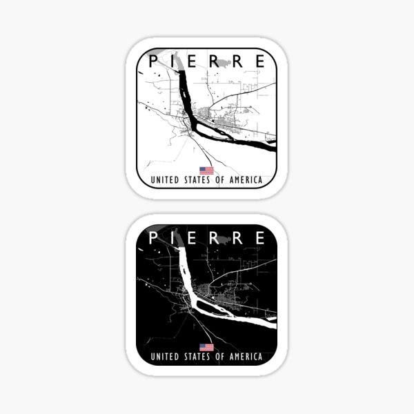 "PIERRE MAP USA Sticker Pack" Sticker for Sale by hatimelhag | Redbubble