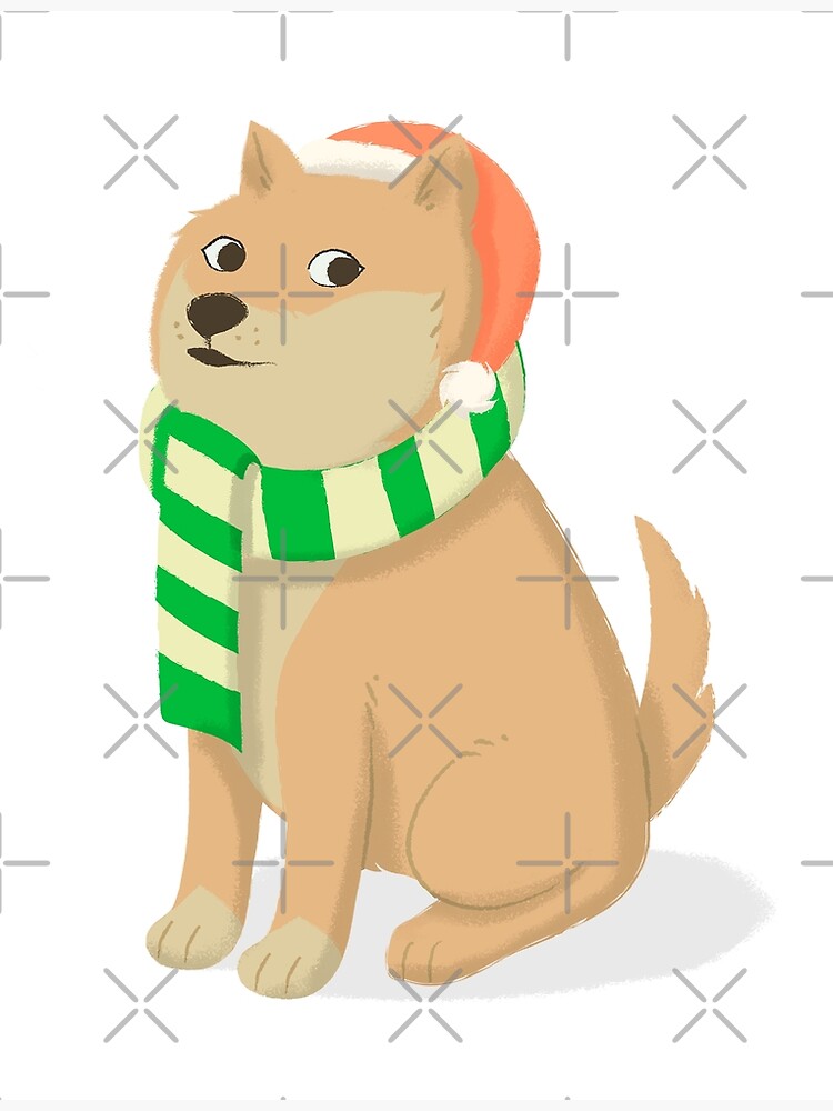 "Christmas Full Body Doge Meme " Poster by IYOOVI | Redbubble