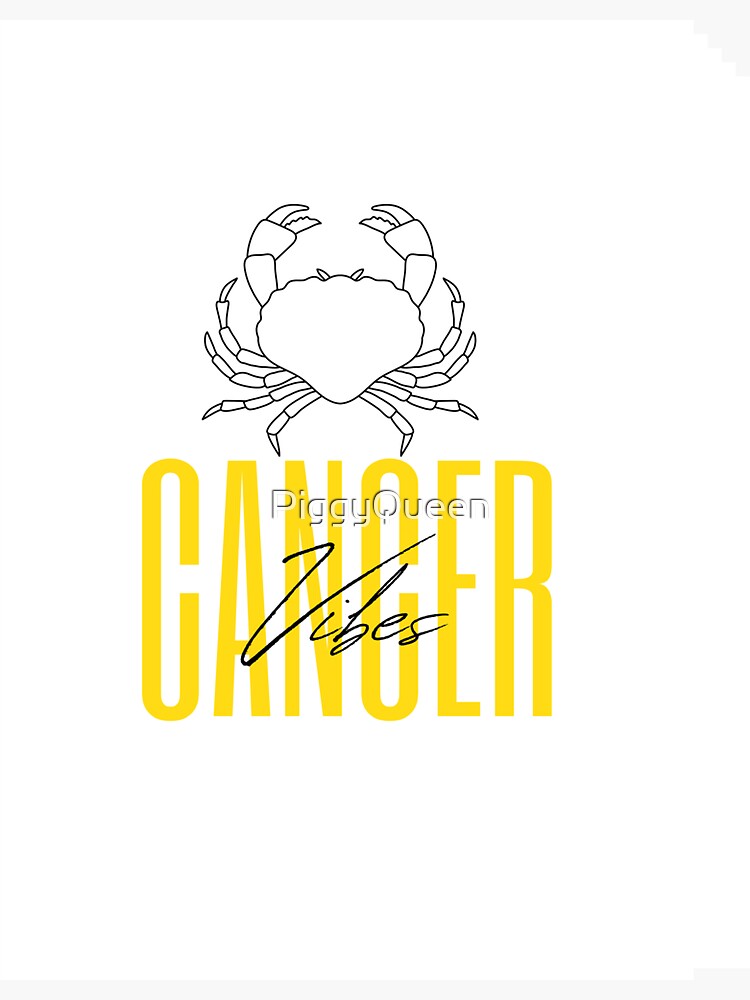 "CANCER VIBES" Sticker by PiggyQueen | Redbubble