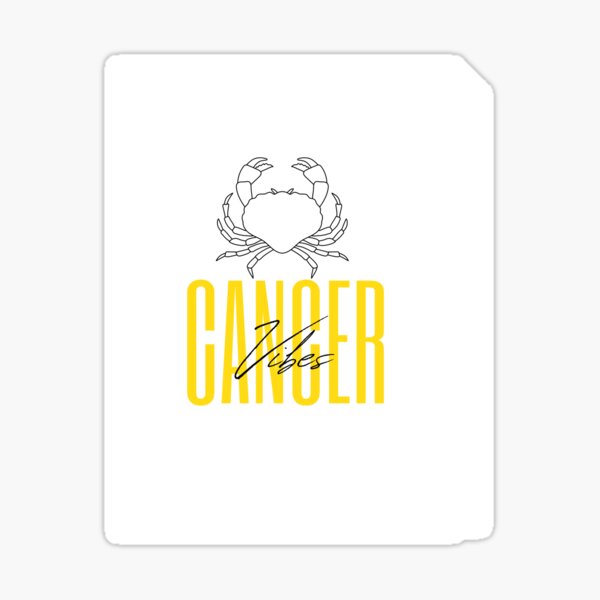 "CANCER VIBES" Sticker by PiggyQueen | Redbubble