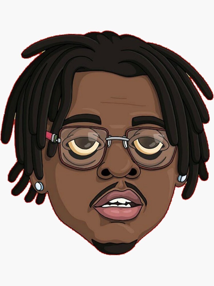 "Gunna cartoon " Sticker by guilteebyy | Redbubble