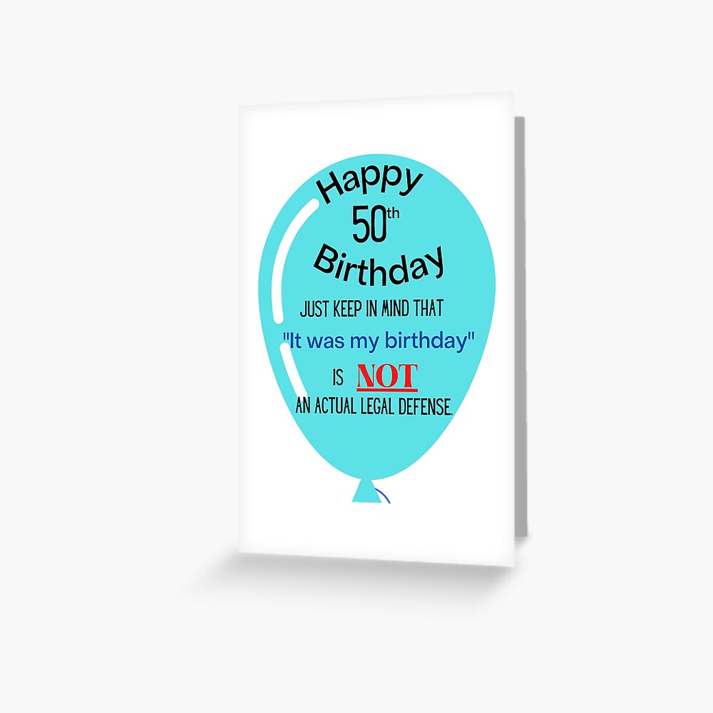 Happy 50th Birthday Greeting Card For Sale By Kateworks Redbubble happy-50th-birthday-greeting-card-for-sale-by-kateworks-redbubble