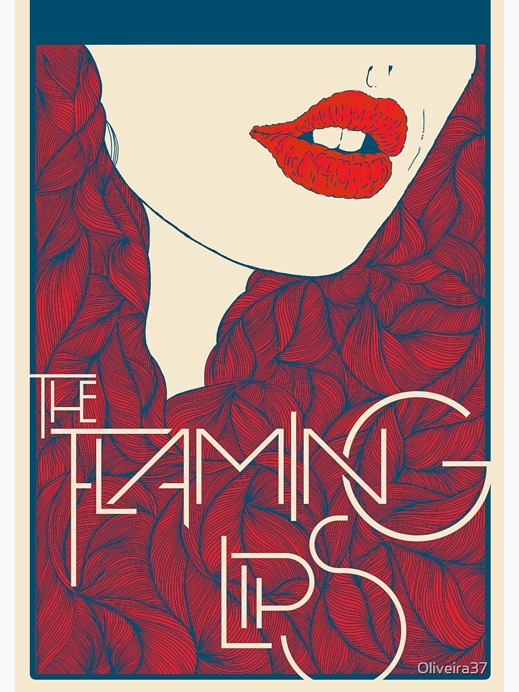 "Flaming Lips" Sticker for Sale by Oliveira37 | Redbubble