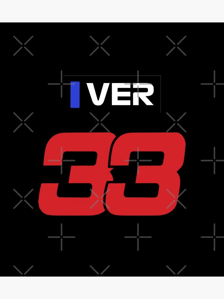 "Max Verstappen 33 Logo" Poster by TheRaceFeed | Redbubble