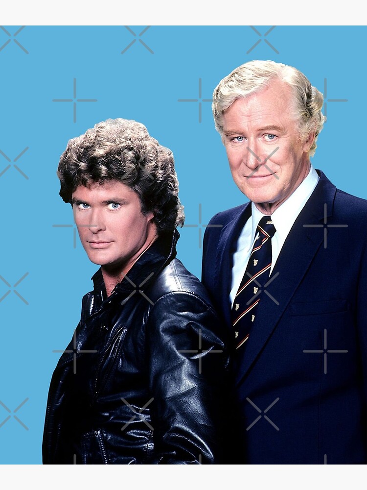 Póster «Michael Knight con Devon Miles, KITT, David Hasselhoff» de ...