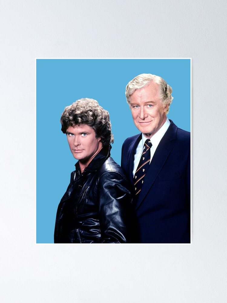 Póster «Michael Knight con Devon Miles, KITT, David Hasselhoff» de ...