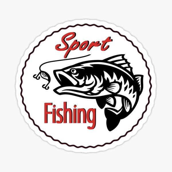 "Sport Fishing" Sticker by Flexstyle | Redbubble