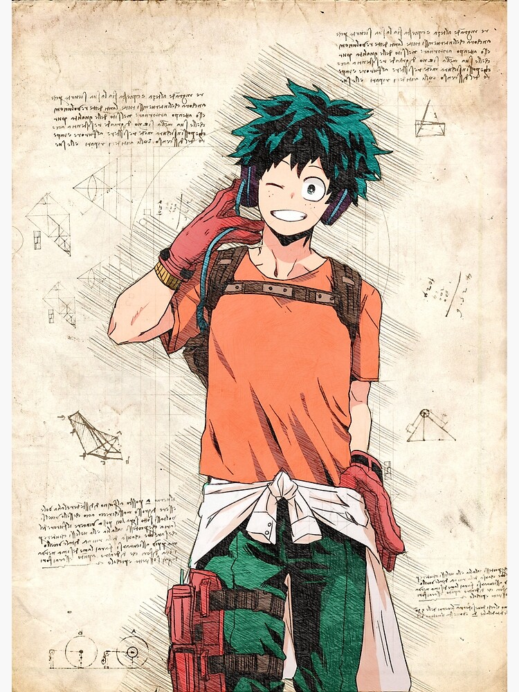 "My hero Academia - Izuku Midoriya - Deku vintage artwork" Poster for ...