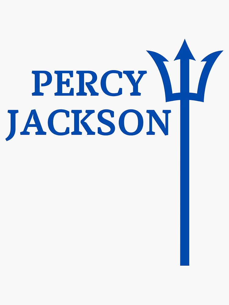 "Percy Jackson Blue logo" Sticker by Julietasaf | Redbubble