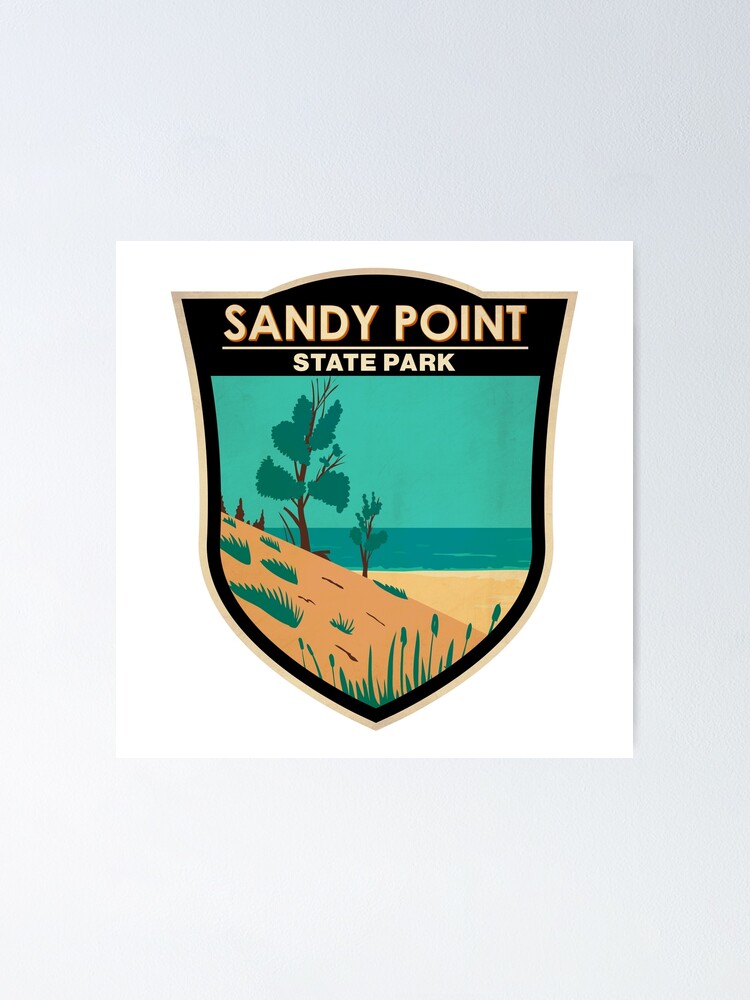 "Sandy Point State Park Maryland Badge" Poster for Sale by ...