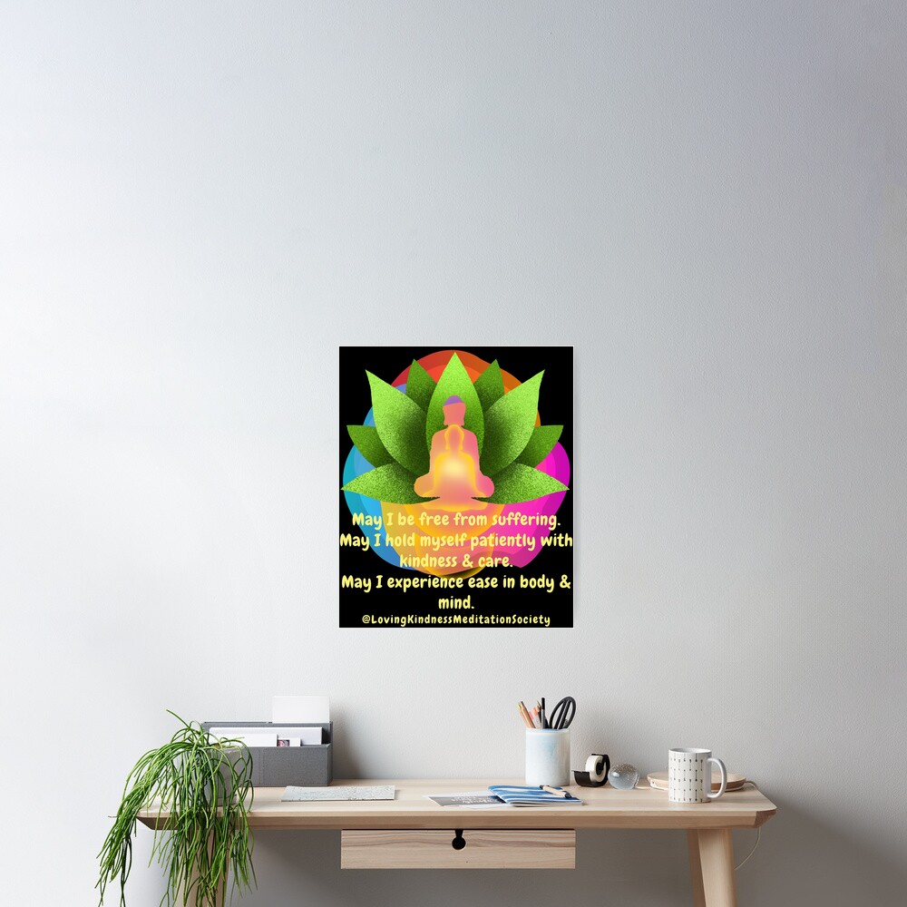 Póster «Buda Mandala Amabilidad amorosa Metta Oración de bendición ...