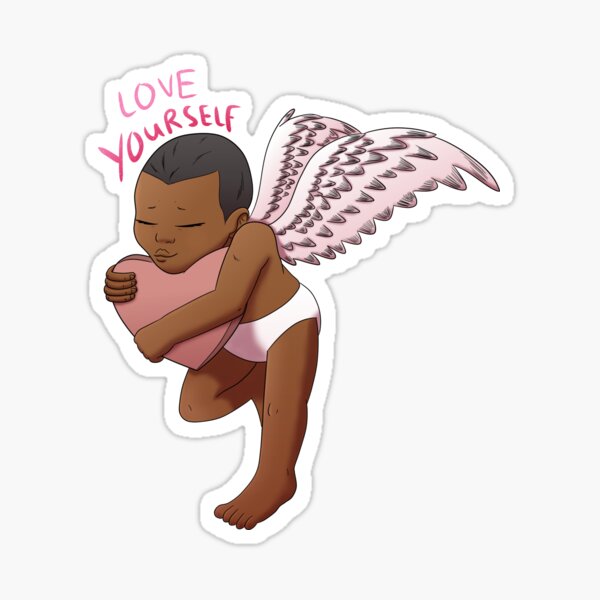" Cupid (Love Yourself)" Sticker for Sale by Rageman0329 | Redbubble