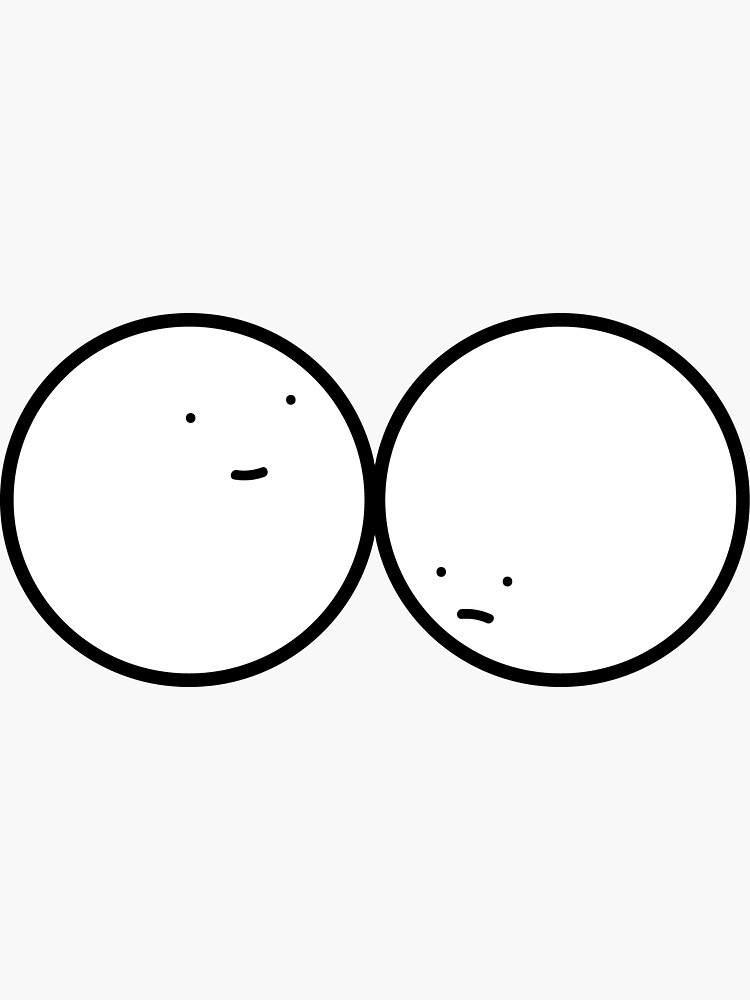 "Happy - Sad" Sticker by pixomat | Redbubble