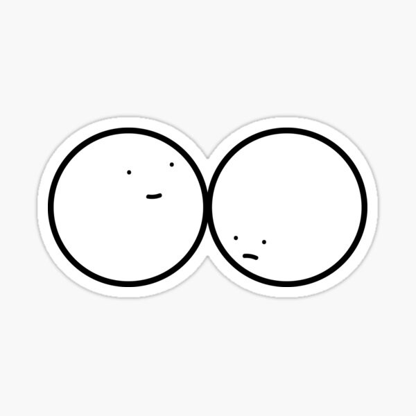 "Happy - Sad" Sticker by pixomat | Redbubble