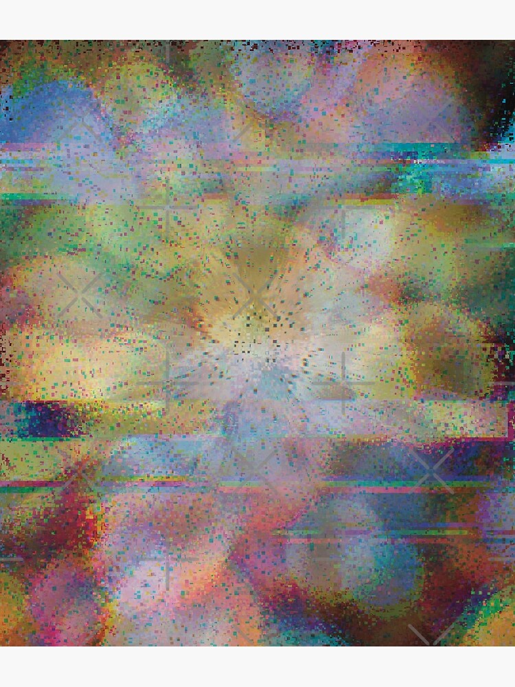 "Trippy Glitched Retro Dot Pattern" Poster for Sale by JadasArtDesigns ...