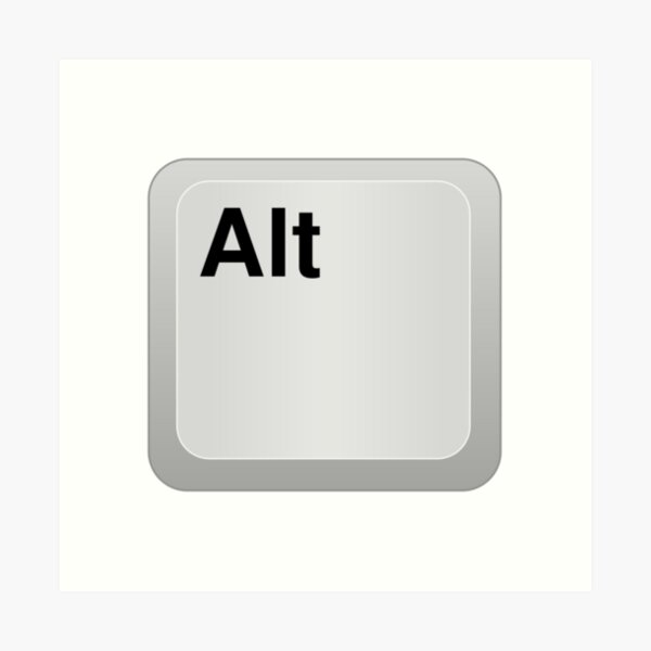 "Keyboard Alt Key" Art Print for Sale by TheBestStore | Redbubble