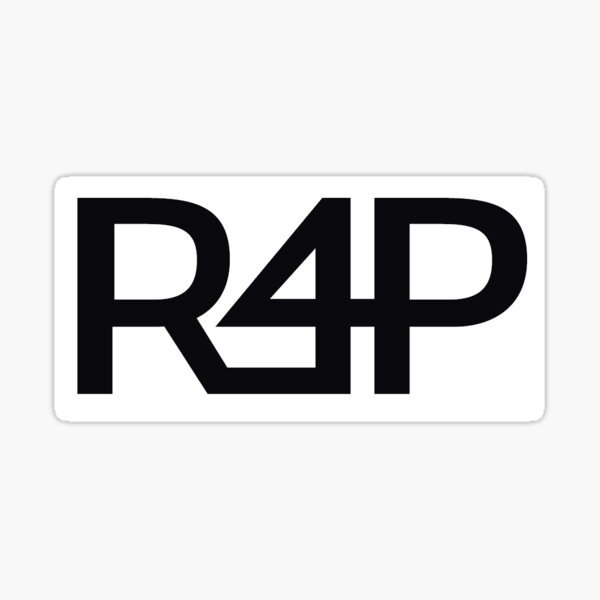 "R4P" Sticker by mtaghavi | Redbubble