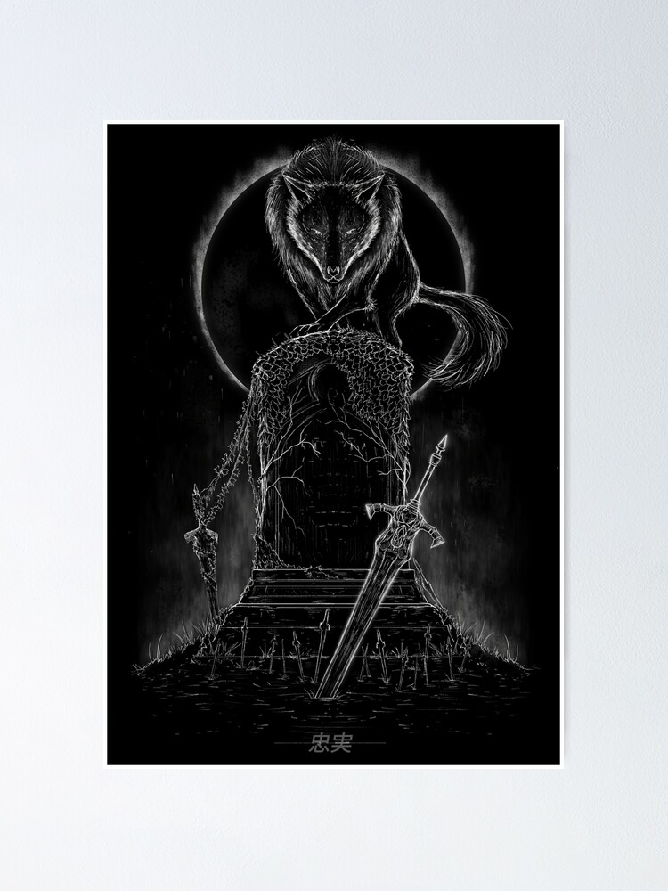 "Sif Gray Wolf" Poster for Sale by werupzart | Redbubble