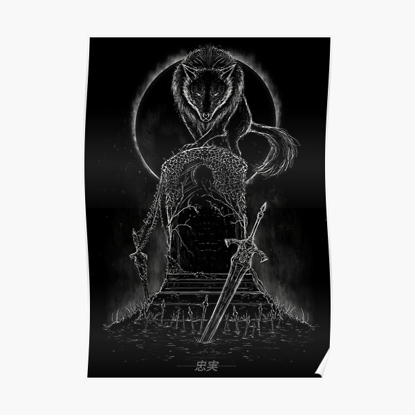 "Sif Gray Wolf" Poster for Sale by werupzart | Redbubble