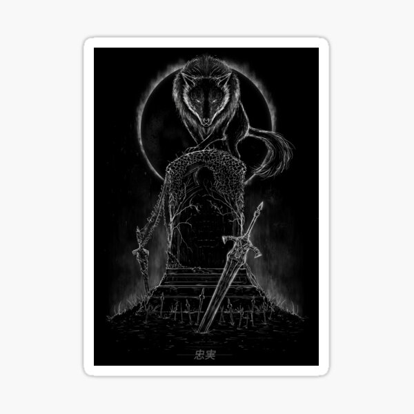 "Sif Gray Wolf" Sticker for Sale by werupzart | Redbubble