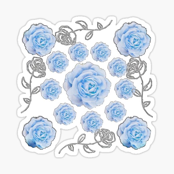 "best blue rose" Sticker by Edelweiss-179 | Redbubble