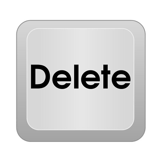 Keyboard Delete Key Poster By Thebeststore Redbubble