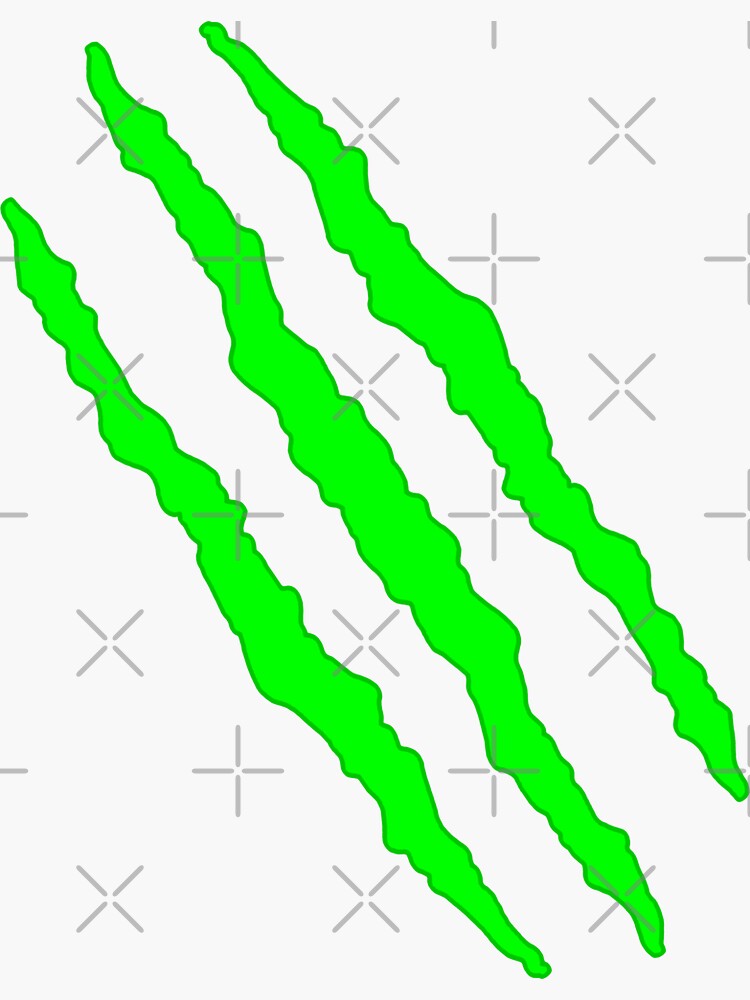 "Claw Marks Green" Sticker for Sale by Spoof-Tastic | Redbubble