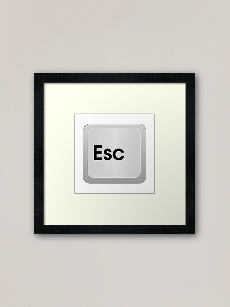 "Keyboard Escape Key" Framed Art Print for Sale by TheBestStore | Redbubble