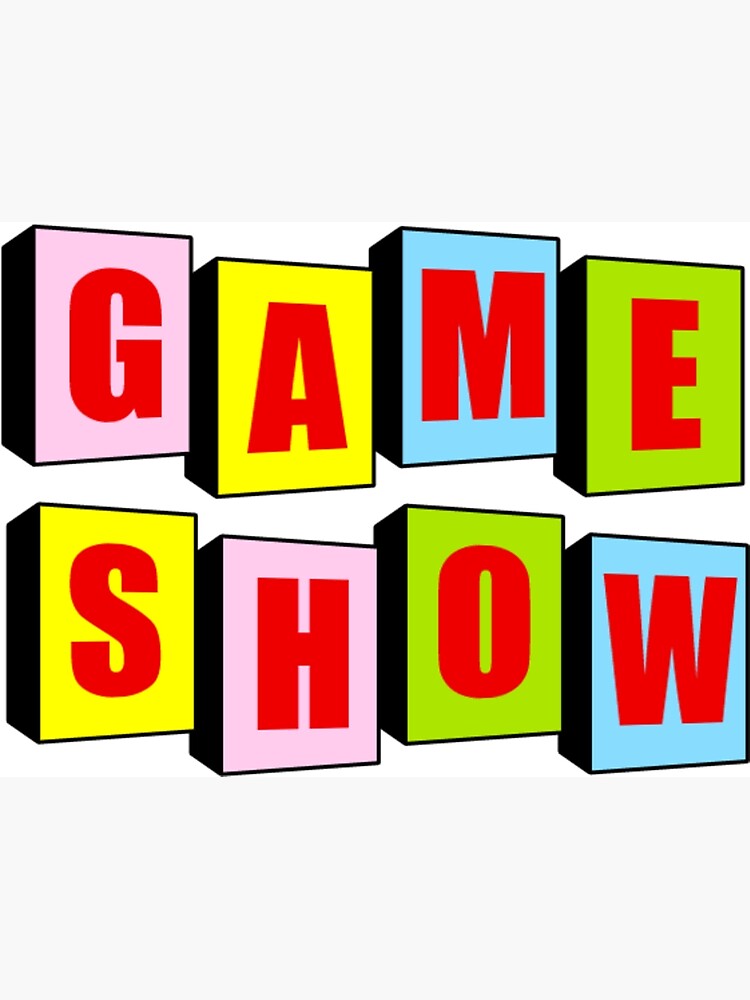 "Game Show" Poster for Sale by gameshowfan2001 | Redbubble