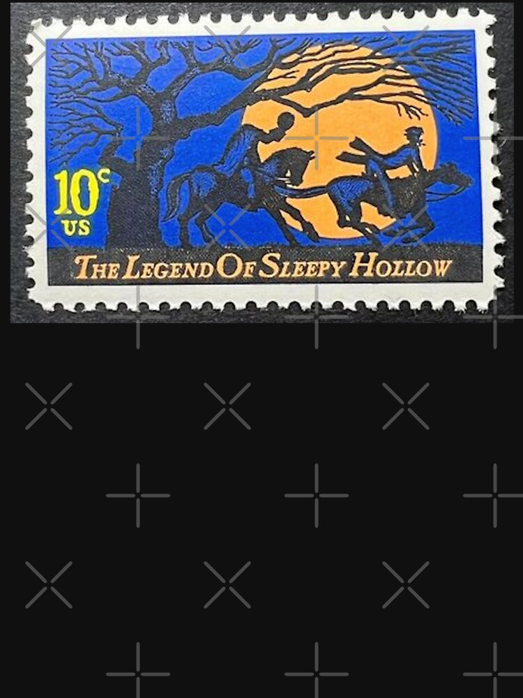 "Legend of Sleepy Hollow USA Vintage Postage Stamp" Classic T-Shirt for ...