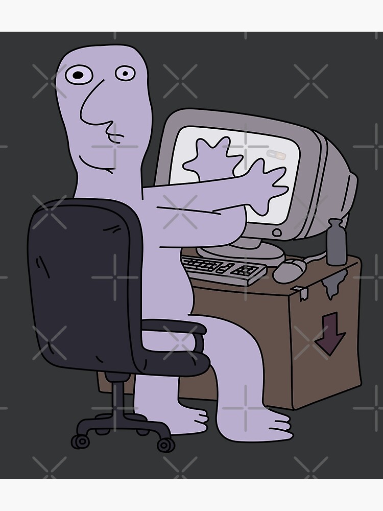 "SMILING FRIENDS - wall guy, Gleb, bliblie, Pim, Grim, Glep (author's ...