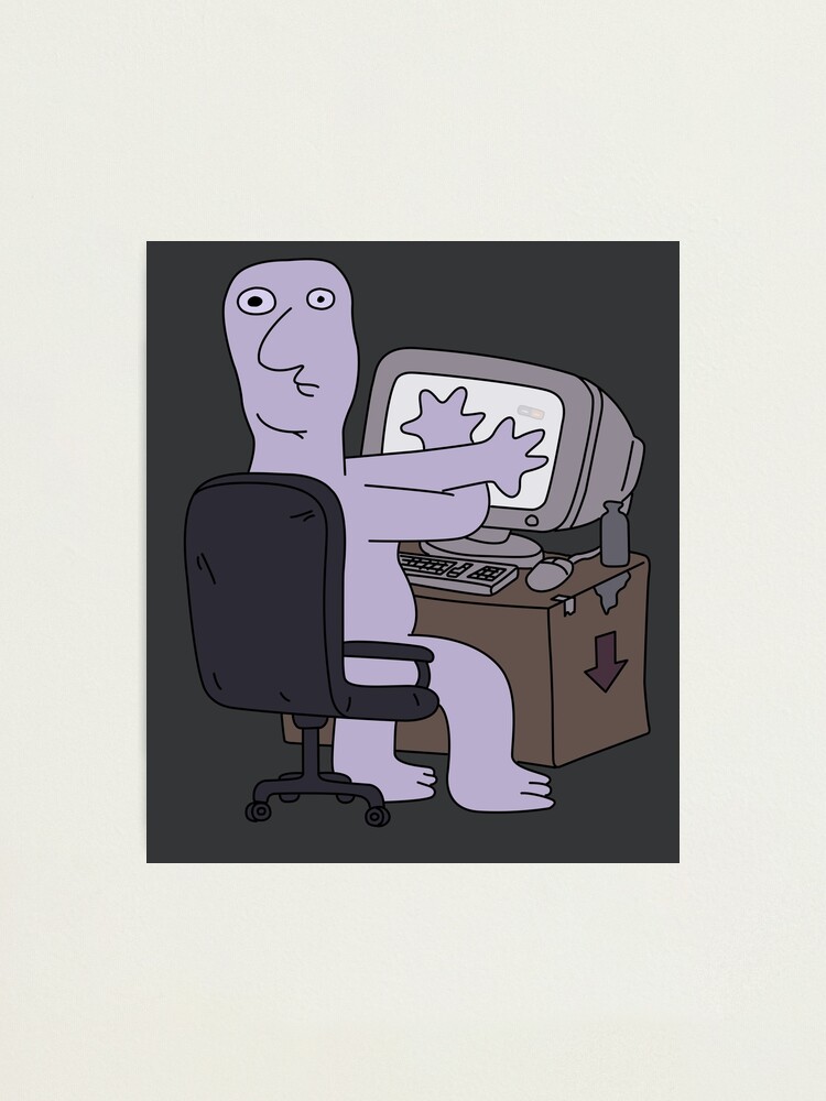 "SMILING FRIENDS - wall guy, Gleb, bliblie, Pim, Grim, Glep (author's ...