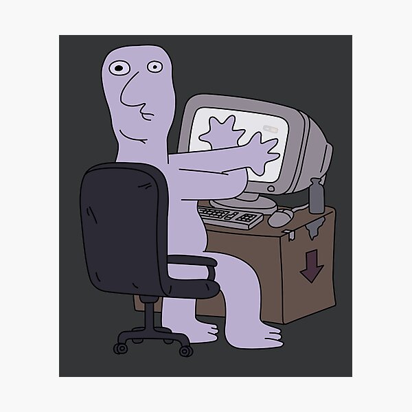 "SMILING FRIENDS - wall guy, Gleb, bliblie, Pim, Grim, Glep (author's ...