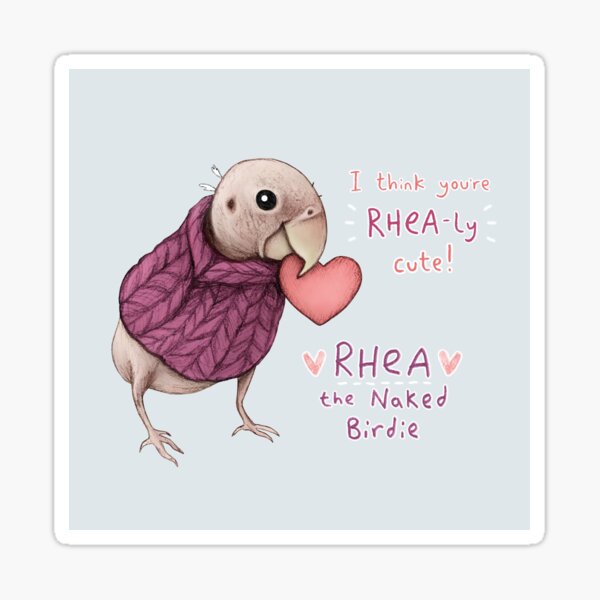 "Rhea - Rhea-ly Cute!" Sticker by SophieCorrigan | Redbubble