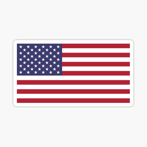 "The American Flag / USA Flag" Sticker by VanillaCompany | Redbubble