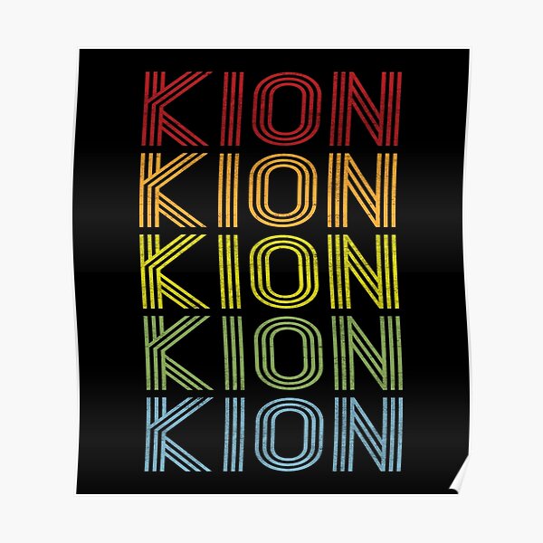 Póster «Camiseta con el nombre de Kion - Camiseta con el nombre de ...