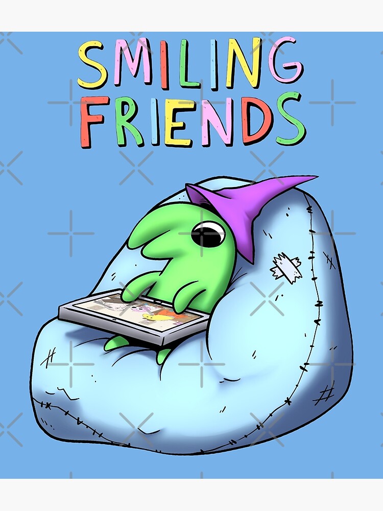 "SMILING FRIENDS - Gleb or Glep, bliblie, Pim, Alan, Grim (author's art ...