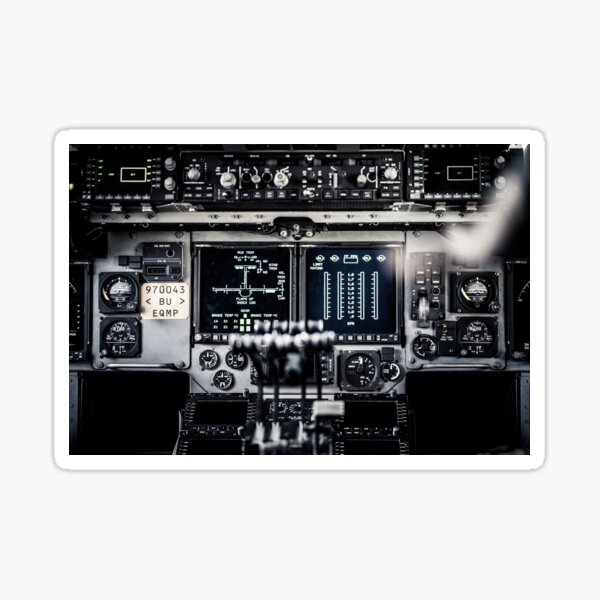 "Boeing C-17 Globemaster III cockpit" Sticker by davetech12 | Redbubble