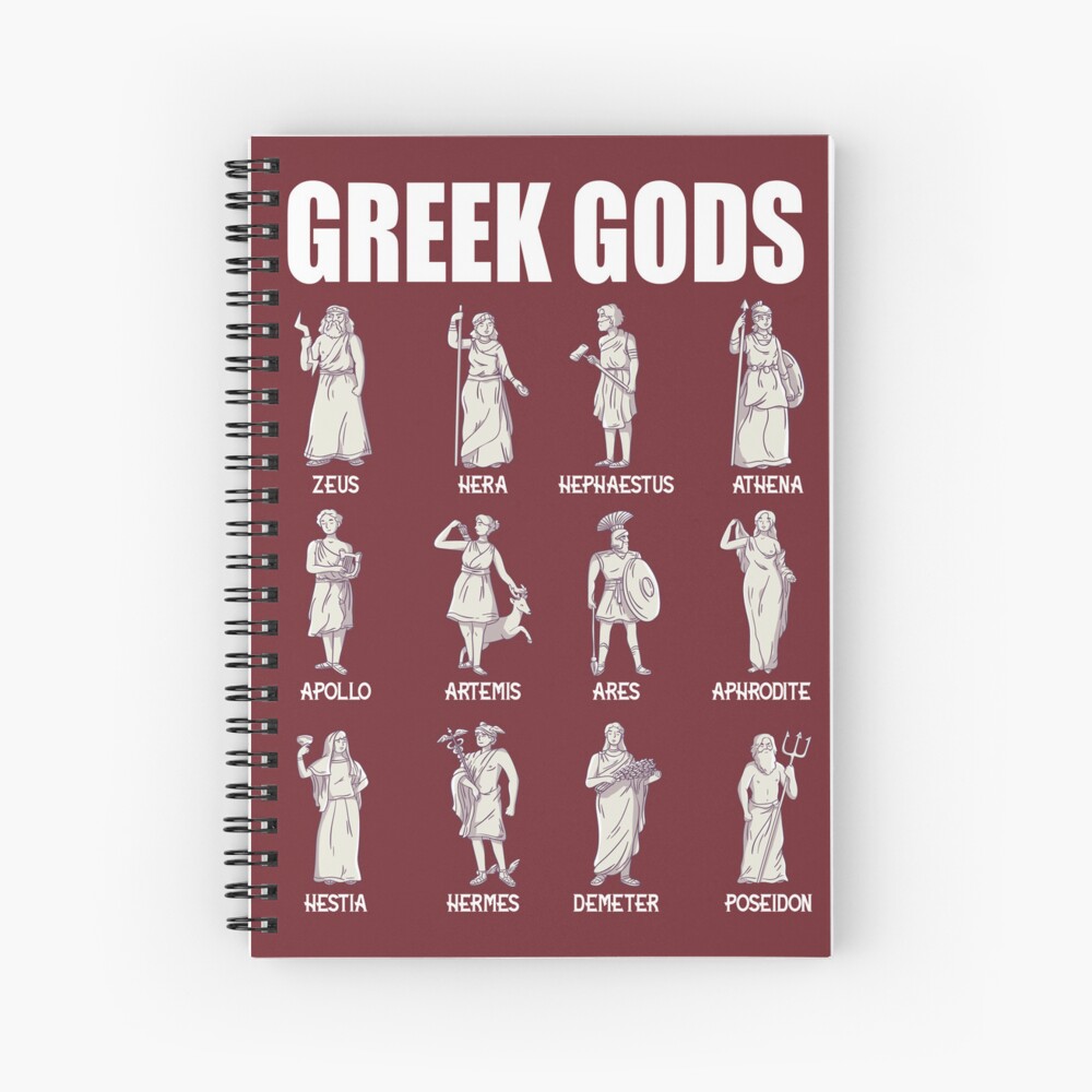 Cuaderno de espiral «Dioses y diosas griegas Mitología griega antigua ...