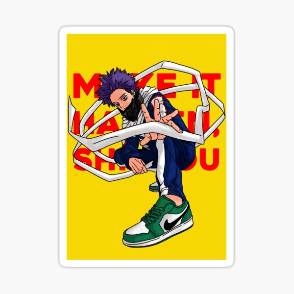"BNHA - Make It Happen Shinsou" Sticker for Sale by Artbreakkids ...