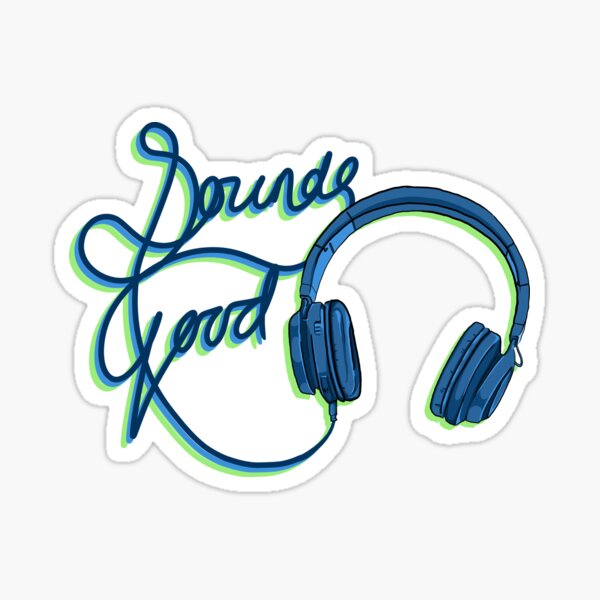 "Sounds Good" Sticker for Sale by TinyTableArt | Redbubble