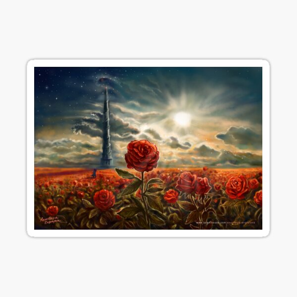 "The Dark Tower" Sticker for Sale by Anastasia Evgrafova | Redbubble