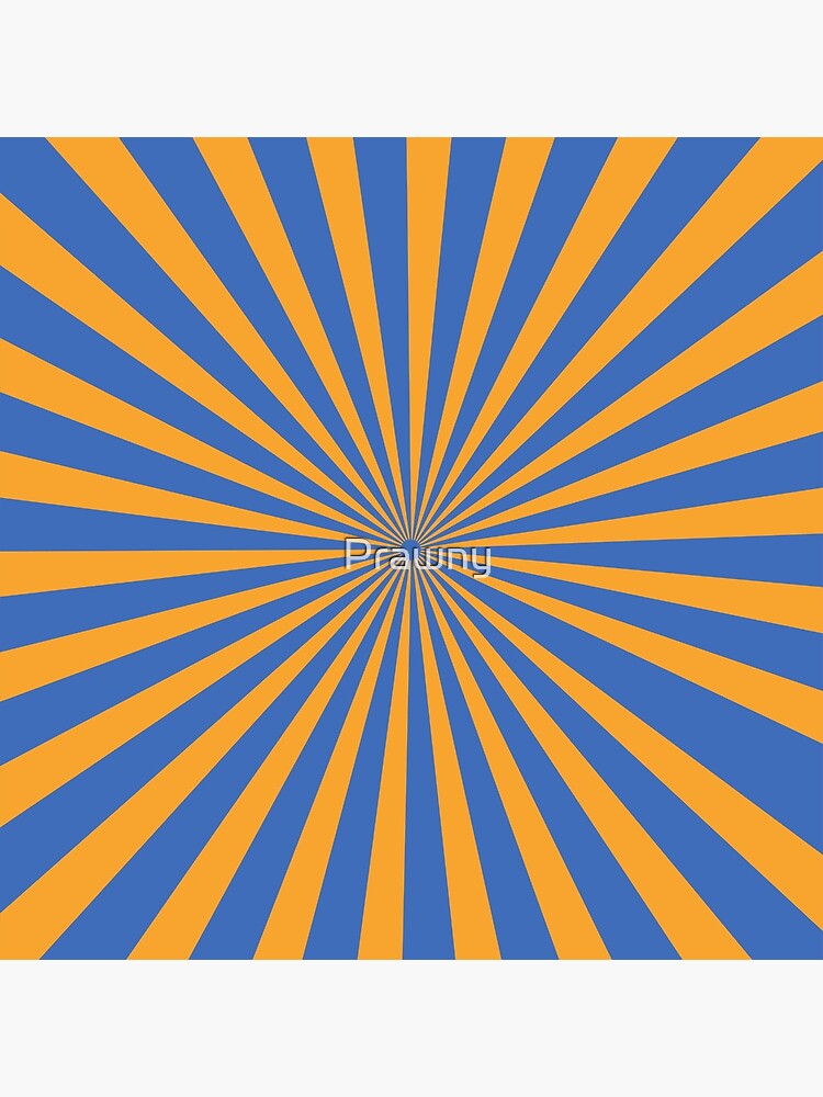 "Orange Blue Retro Sun Beam Solar Backdrop " Poster for Sale by Prawny ...